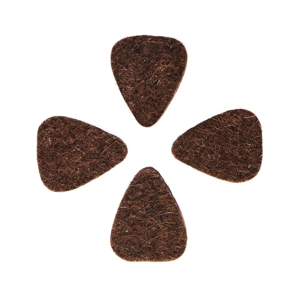 Felt Tones Mini - Brown - 4 Ukulele Picks | Timber Tones - Timber Tones