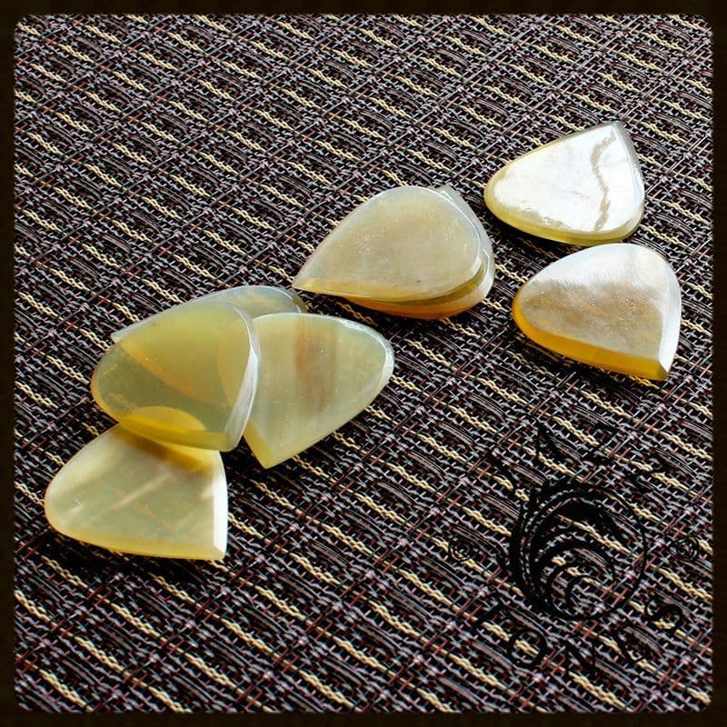 Jazz Tones - Clear Horn - 1 Guitar Pick | Timber Tones - Timber Tones