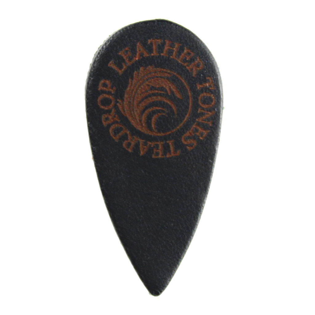 Leather Tones Teardrop - Black - 1 Pick | Timber Tones - Timber Tones