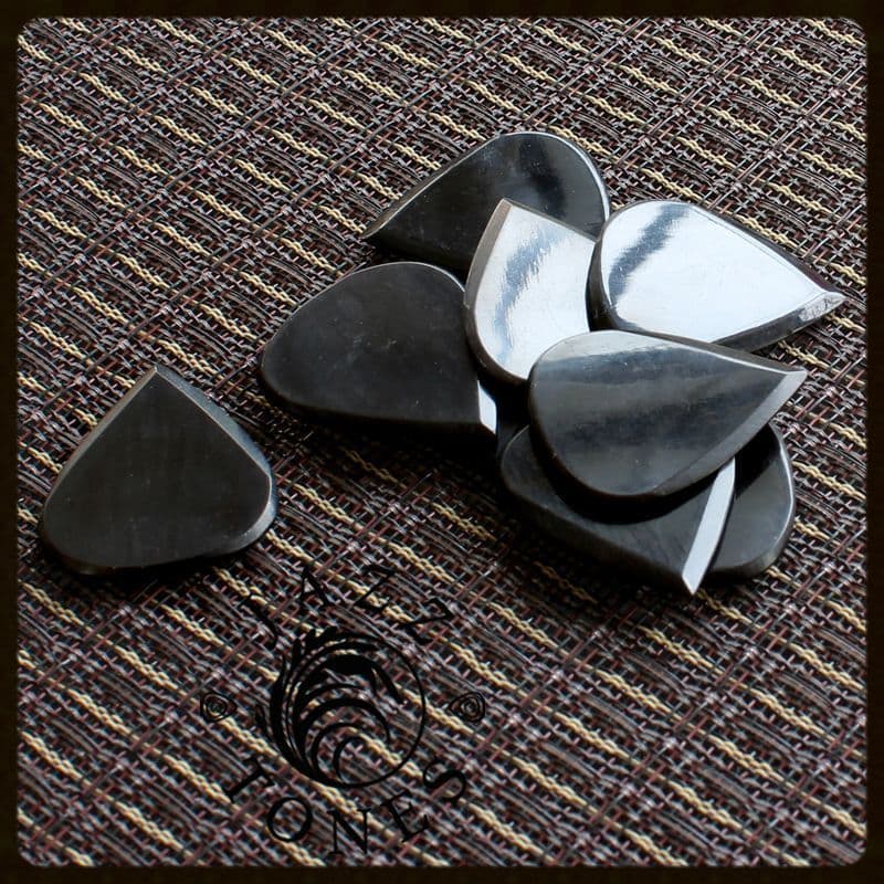 Black Buffalo Horn Guitar Pick Collection | Timber Tones - Timber Tones